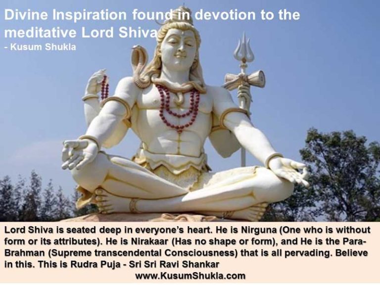 Divine Inspiration in devotion to the meditative Lord Shiva